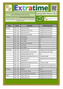 Extra-Time - Chipping Norton School